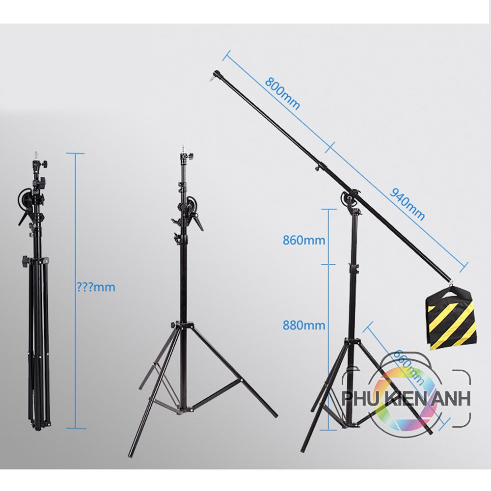 Chân đèn 70 - 200 cm - phukienanh.com